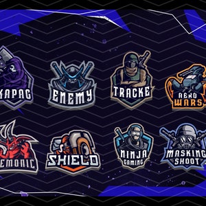 700 Gaming Logo Vector, Logos Templates Easy to Use for Online Game ...