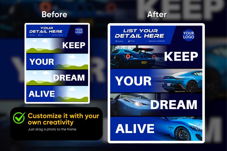 Editable Canva Car Poster Template "car Poster Template – "no Need ...