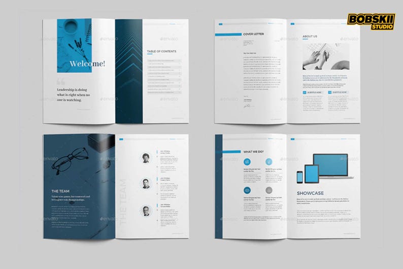 4 Sets Business Proposal Template Bundle Collections | MS Words ...