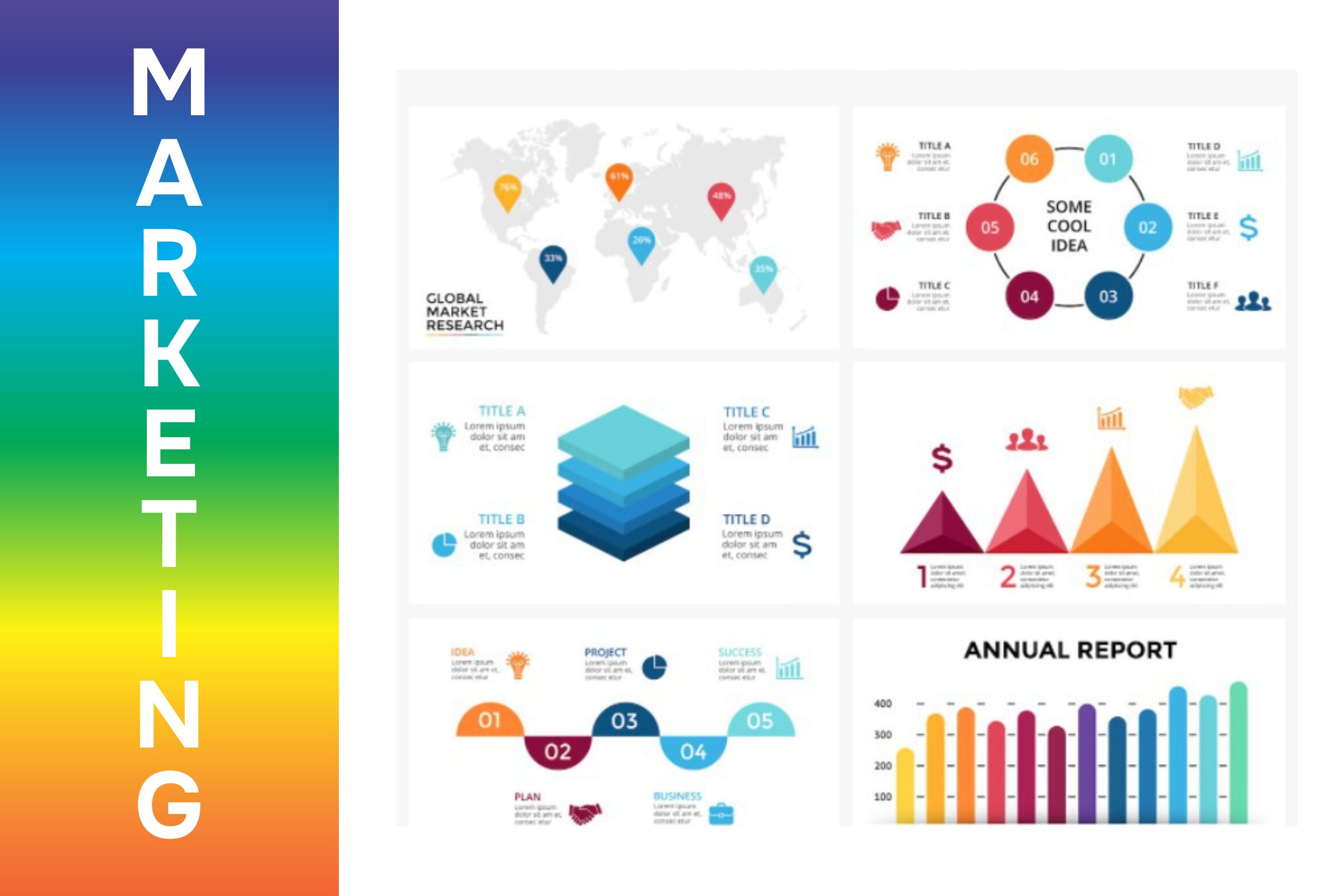 Animated Infographics Powerpoint Template Bundle - Etsy