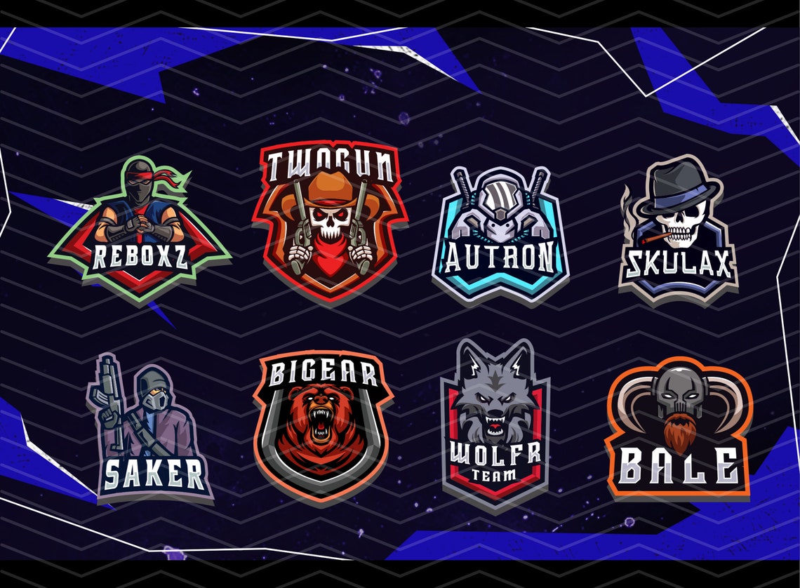 700 Gaming Logo Vector, Logos Templates Easy to Use for Online Game ...