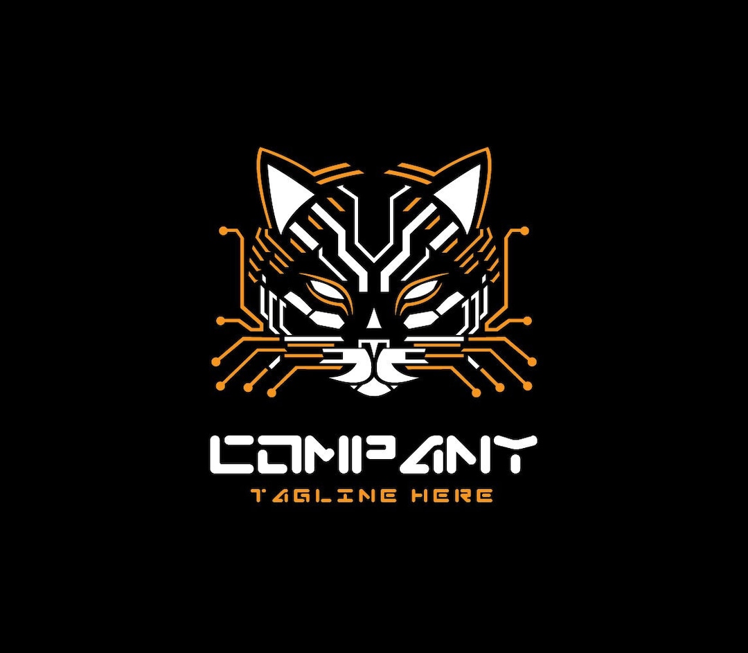 Cat Tech Logo – Unique Digital Brand Design % Once It's Sold It's Gone ...