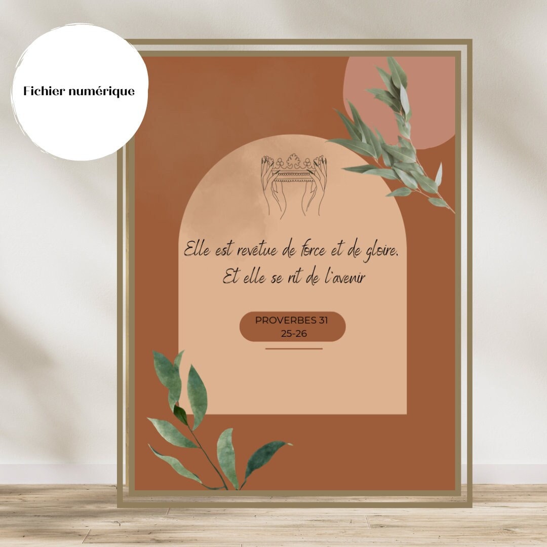 Poster Printable Bible Verse Decoration LOT 6 FORMATS - Etsy