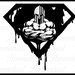 Muscled Spartan on a Dripping Shield, Digital SVG, PNG. T-shirt Design ...