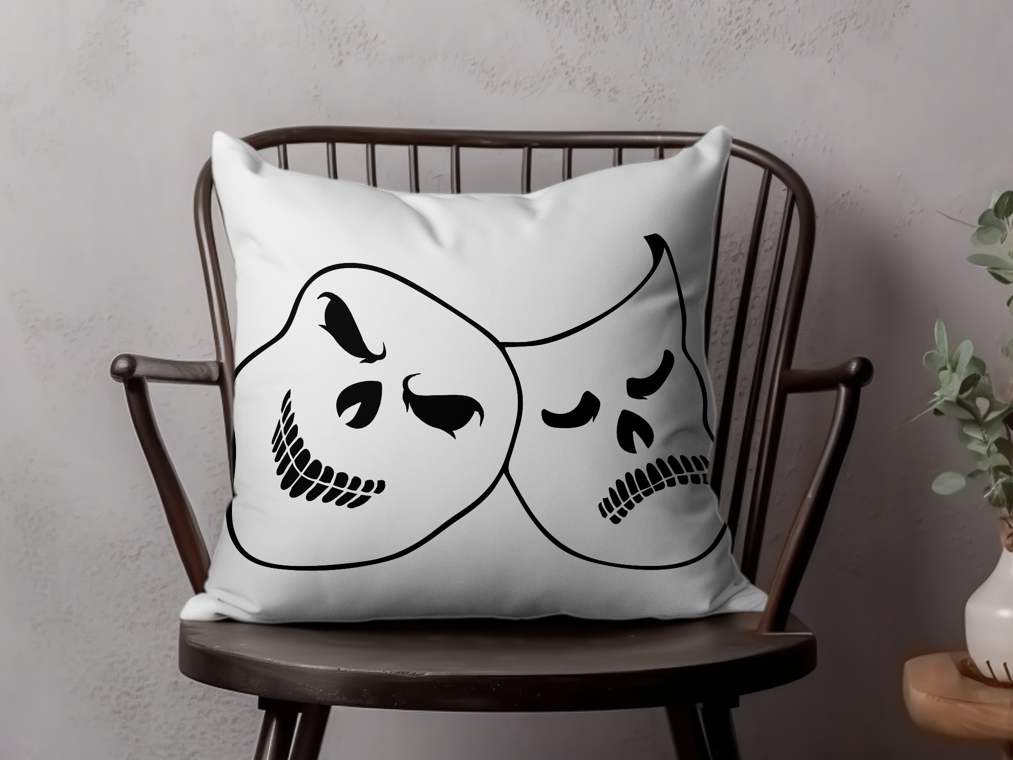 Comedy Tragedy Masks Skull Faces SVG Png. Digital PNG, SVG. T-shirt ...