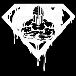 Muscled Spartan on a Dripping Shield, Digital SVG, PNG. T-shirt Design ...