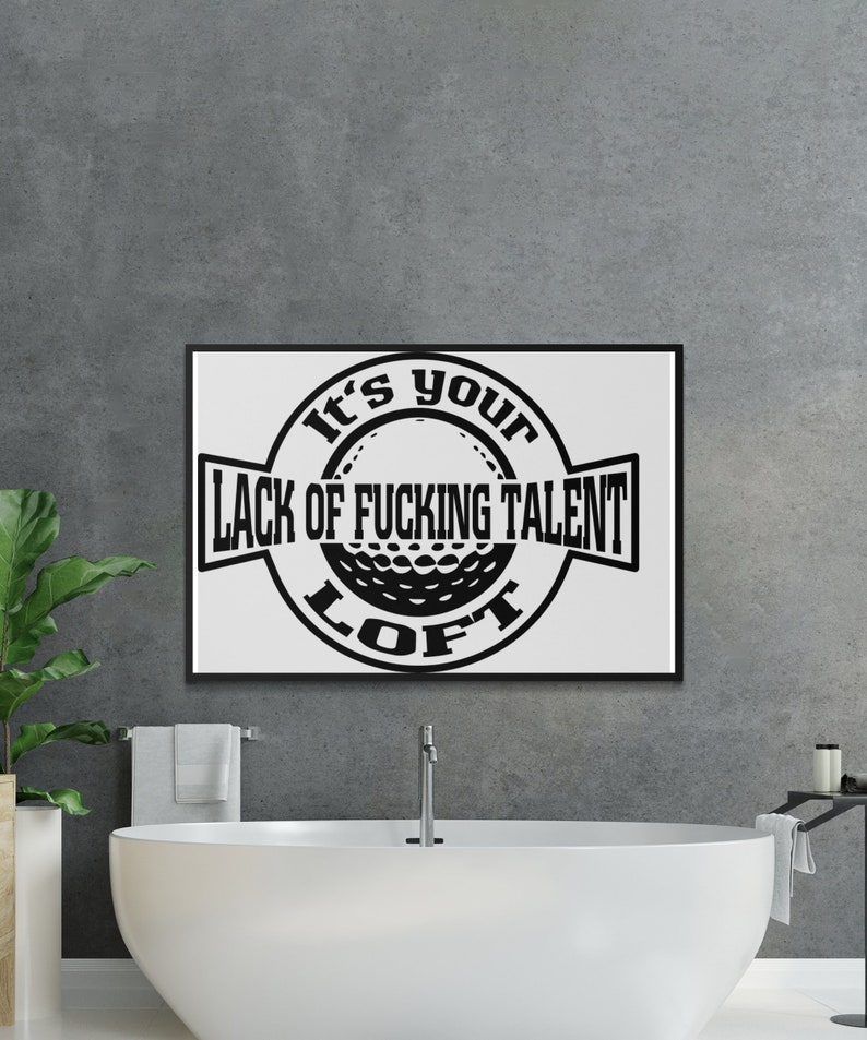 Funny Golf SVG: Lack of Talent Design (digital PNG, SVG) - Etsy
