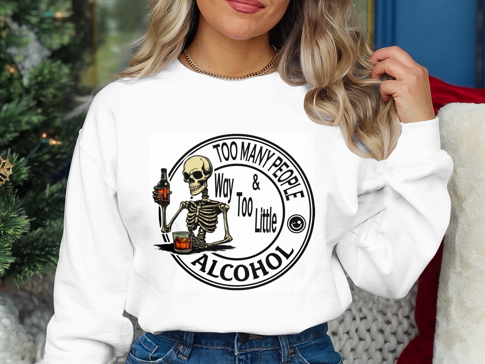 Too Many People, Too Little Alcohol, Colored, Digital PNG. SVG. T-shirt ...