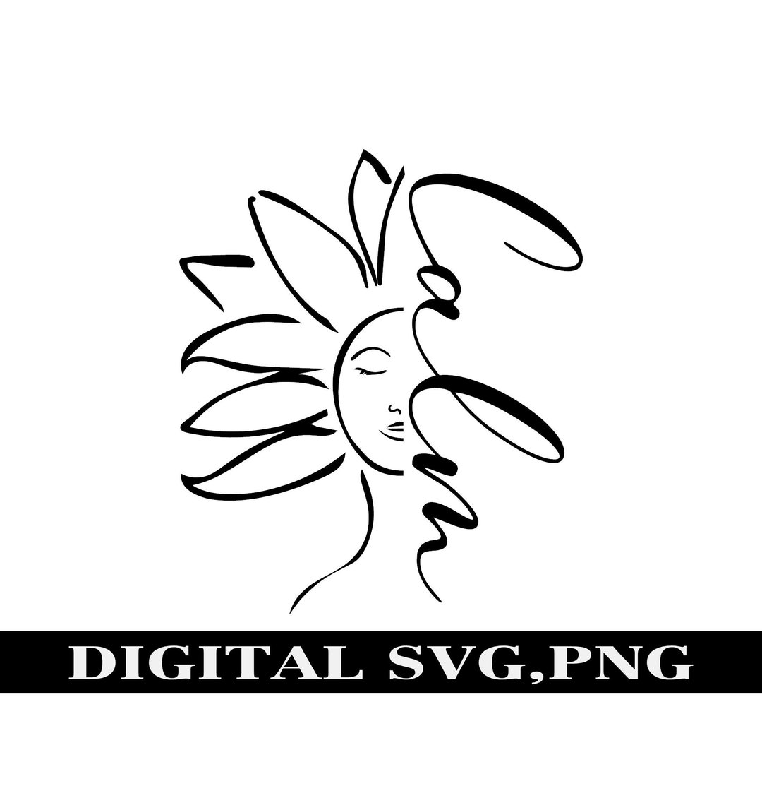 Flower SVG. Girl Svg, Calm PNG, SVG. Meditate, Zen, Calming T-shirt Svg ...