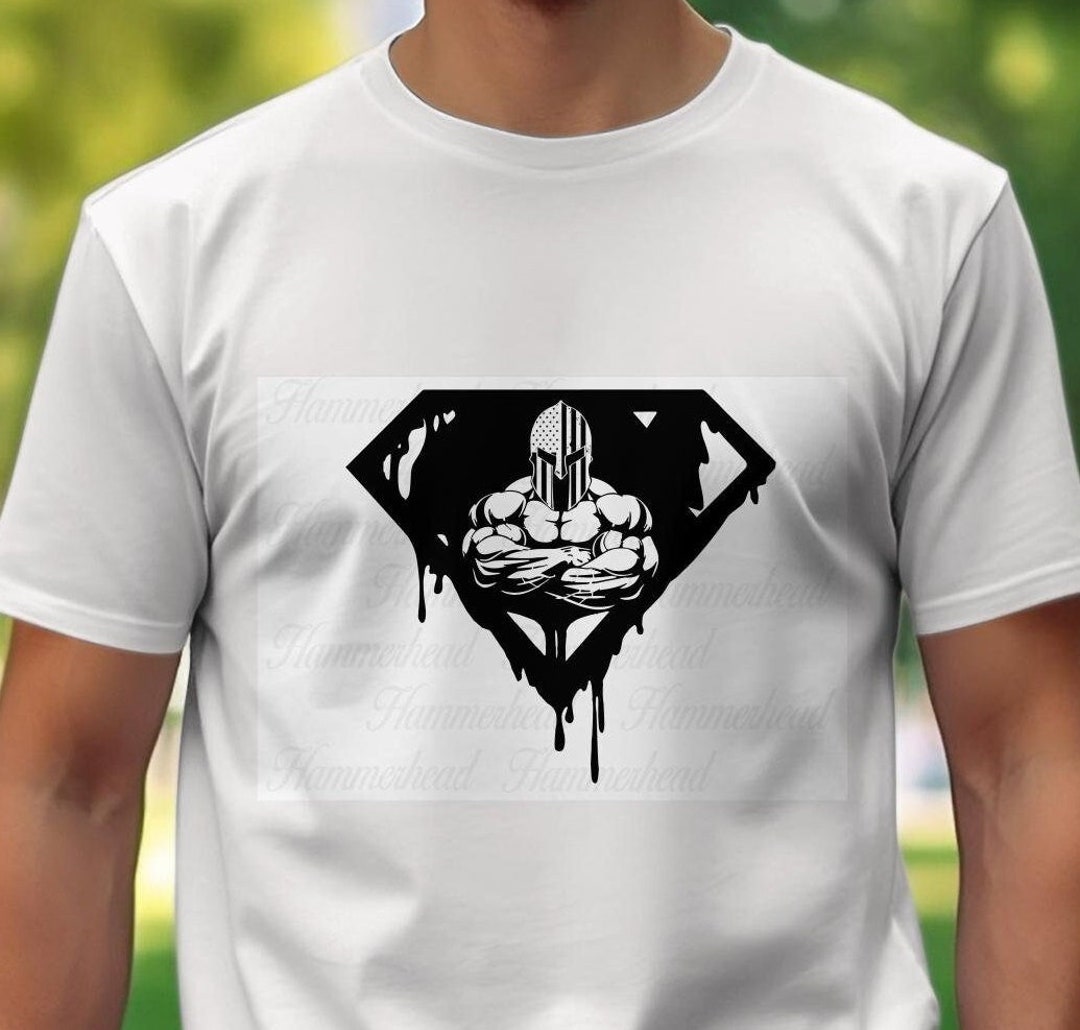 Muscled Spartan Dripping Shield Spartan Helmet Digital SVG PNG T-shirt ...