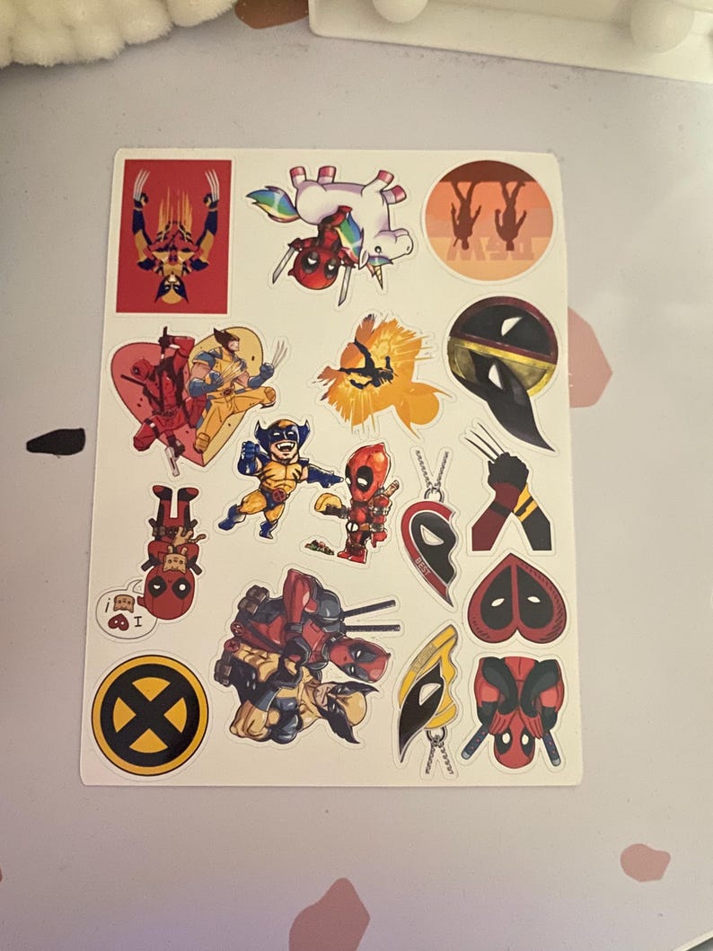 Deadpool and Wolverine Inspired Stickers Deadpool Wolverine Sticker ...