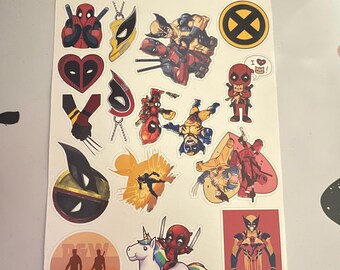 Deadpool and Wolverine Waterproof Sticker. - Etsy