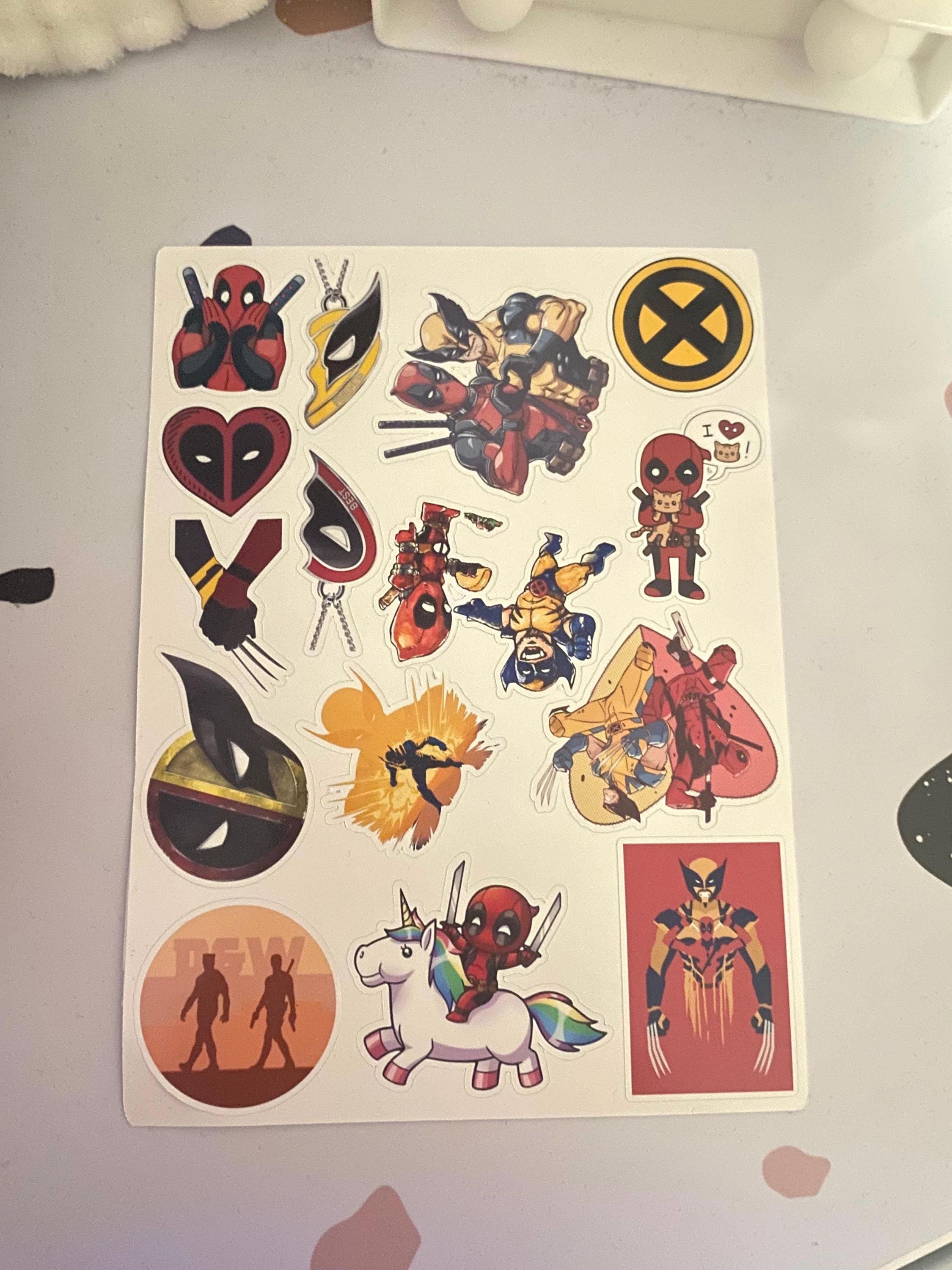 Deadpool and Wolverine Inspired Stickers | Deadpool | Wolverine ...