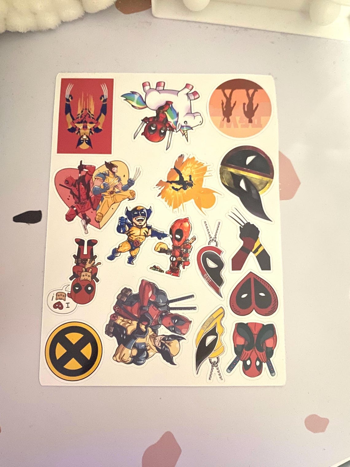 Deadpool and Wolverine Inspired Stickers | Deadpool | Wolverine ...