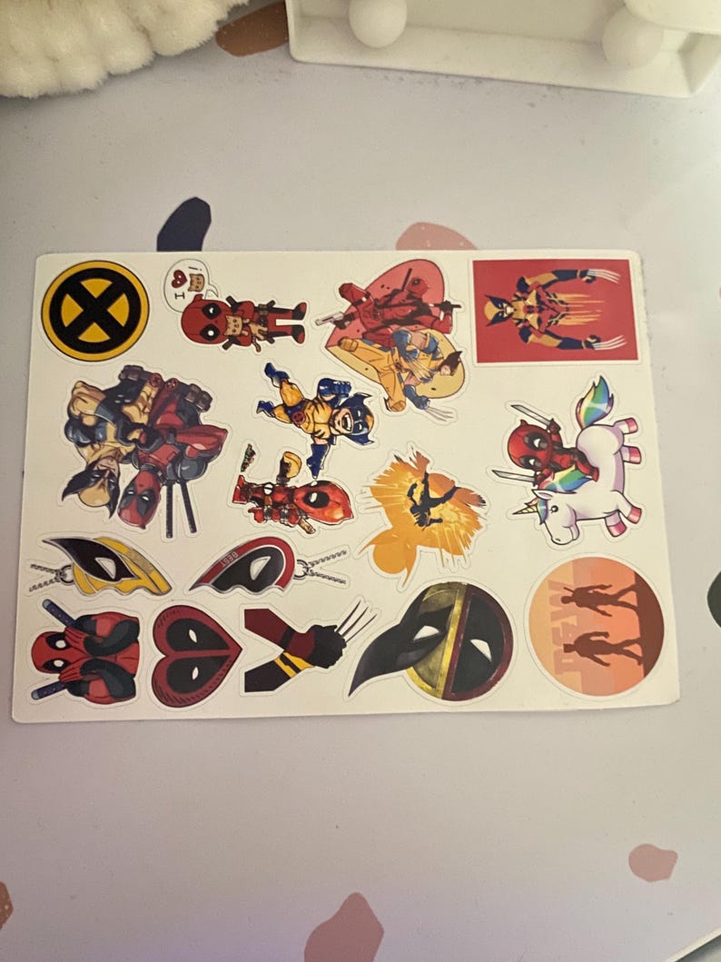 Deadpool and Wolverine Inspired Stickers Deadpool Wolverine Sticker ...
