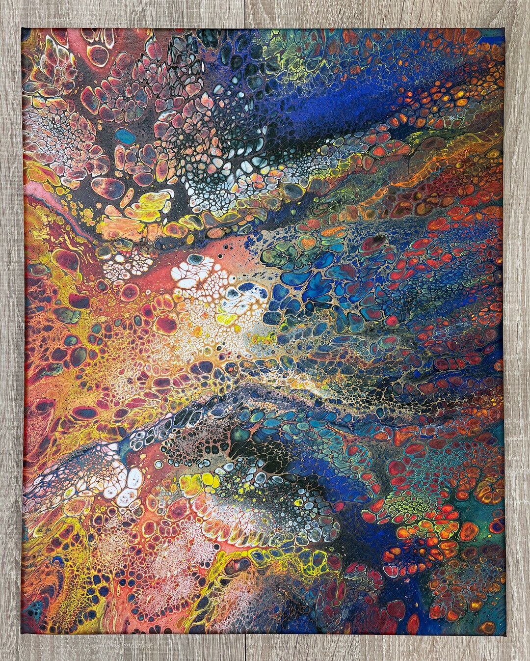 Space Rainbow Acrylic Painting 20”x16” - Etsy