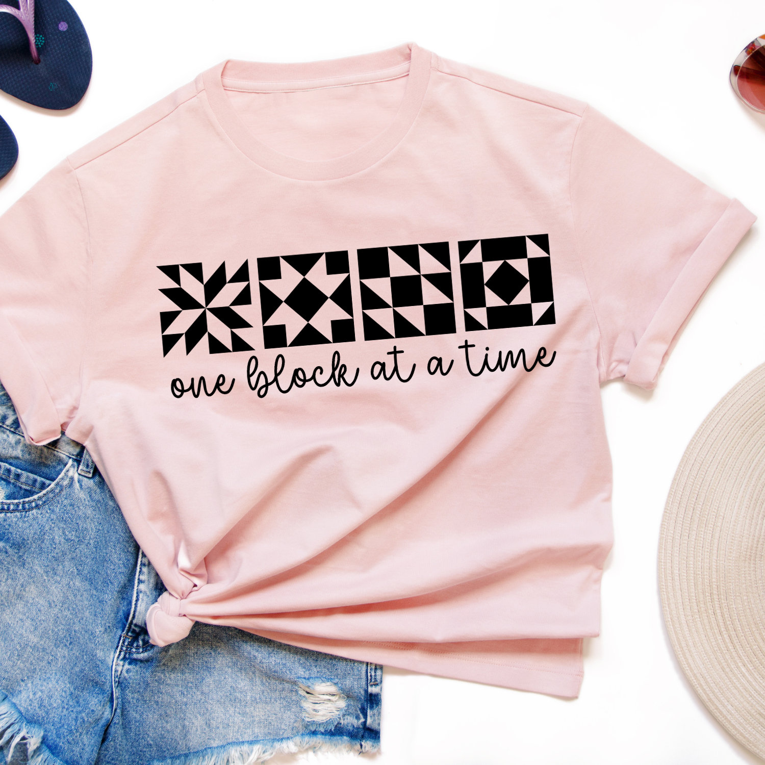 One Block at a Time Png Quilt Quilting - Etsy