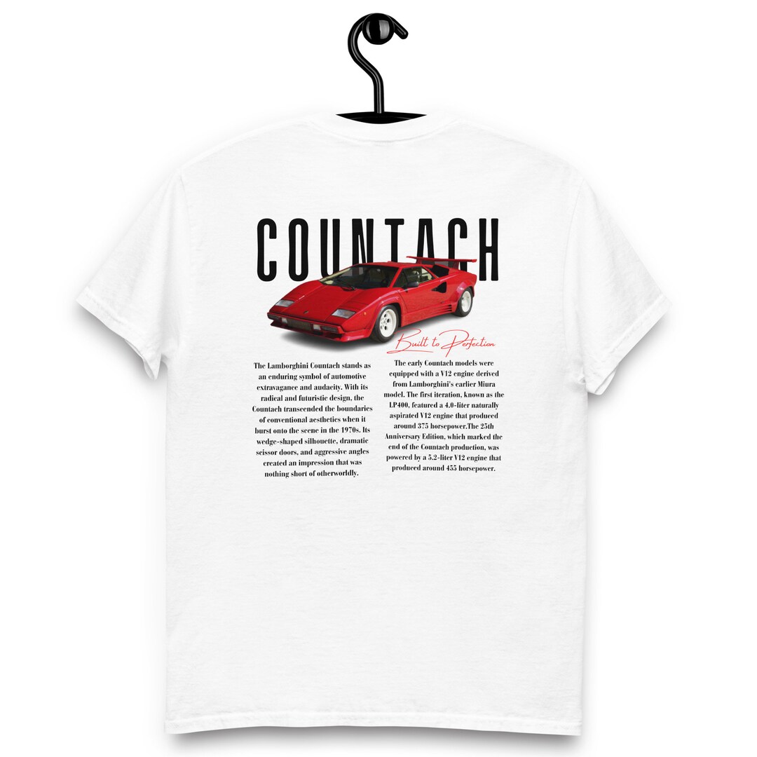 Lamborghini Countach Graphic T-shirt Unisex Tee - Etsy