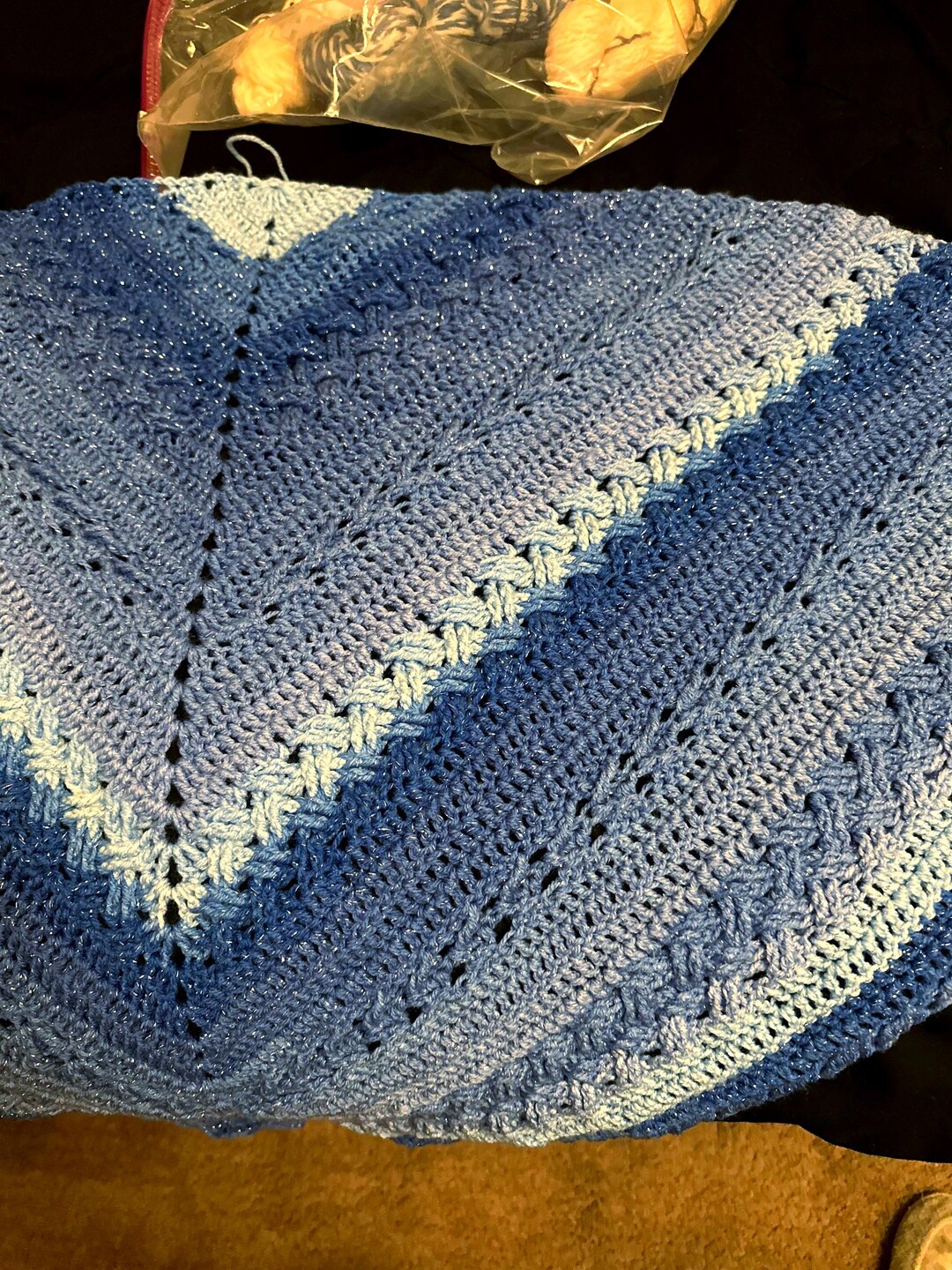 Stary Night Sparkle Weave Shawl - Etsy