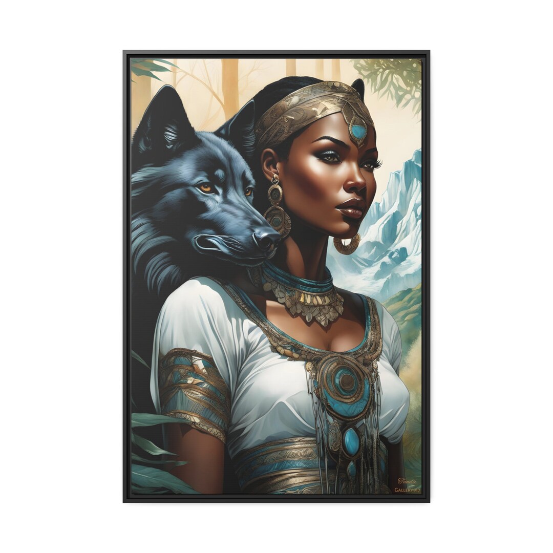 Lone Wolf , Girl Art, Black Girl Art, African Art, Art, Beautiful Black ...