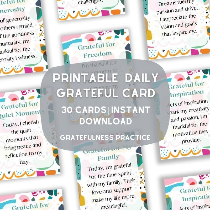 Gratitude Cards - Etsy