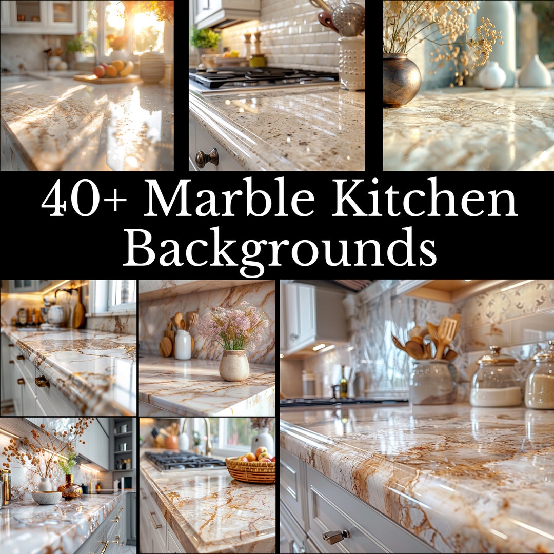 40+ Marble Kitchen Backgrounds | Product Background Templates | Kitchen ...