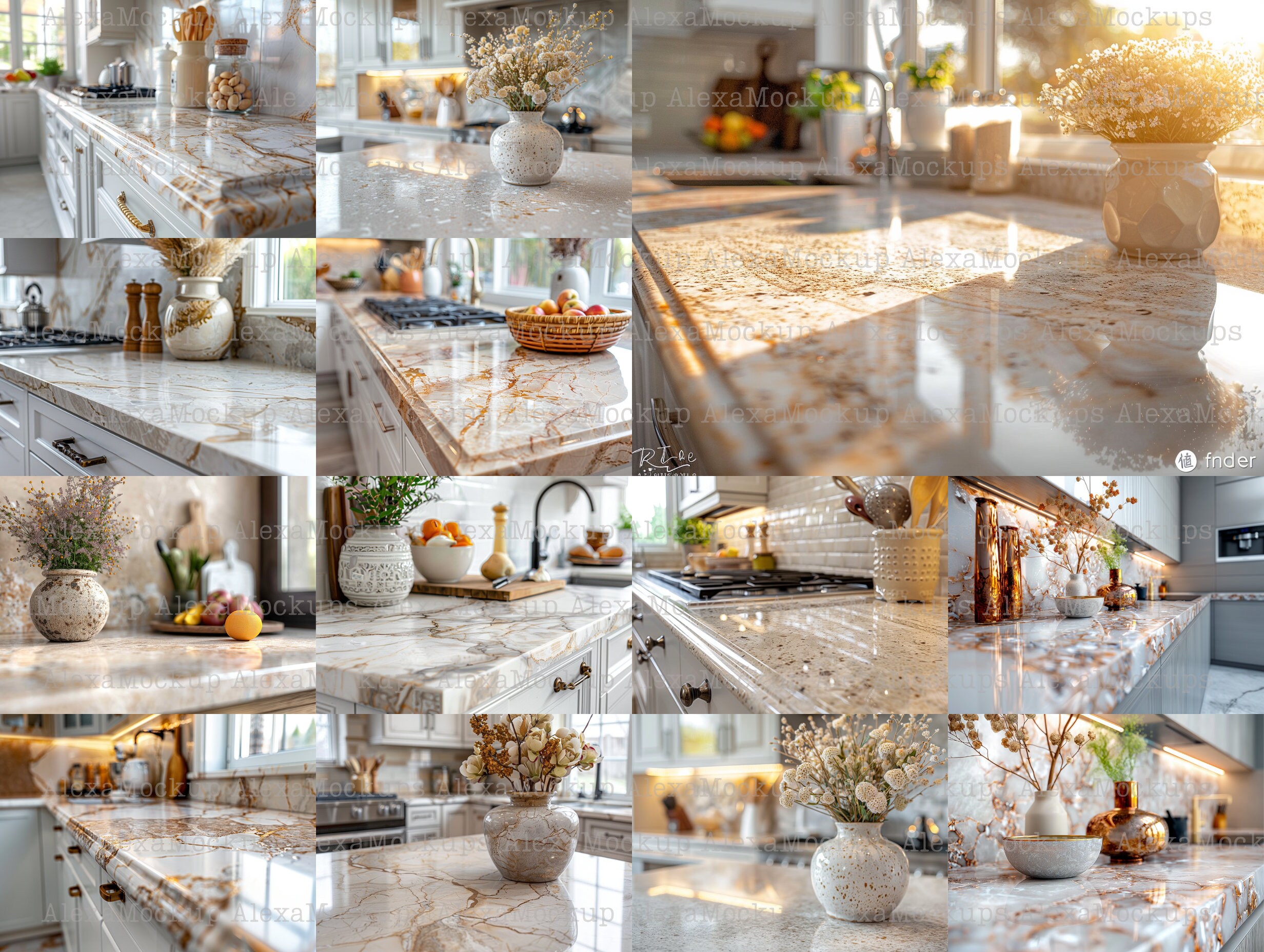 40+ Marble Kitchen Backgrounds | Product Background Templates | Kitchen ...