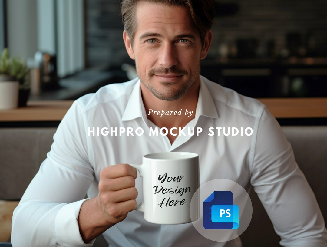 Men's Mug Mockups | PSD White Mug Mockup | 11oz Mug Mockup | Mockups ...