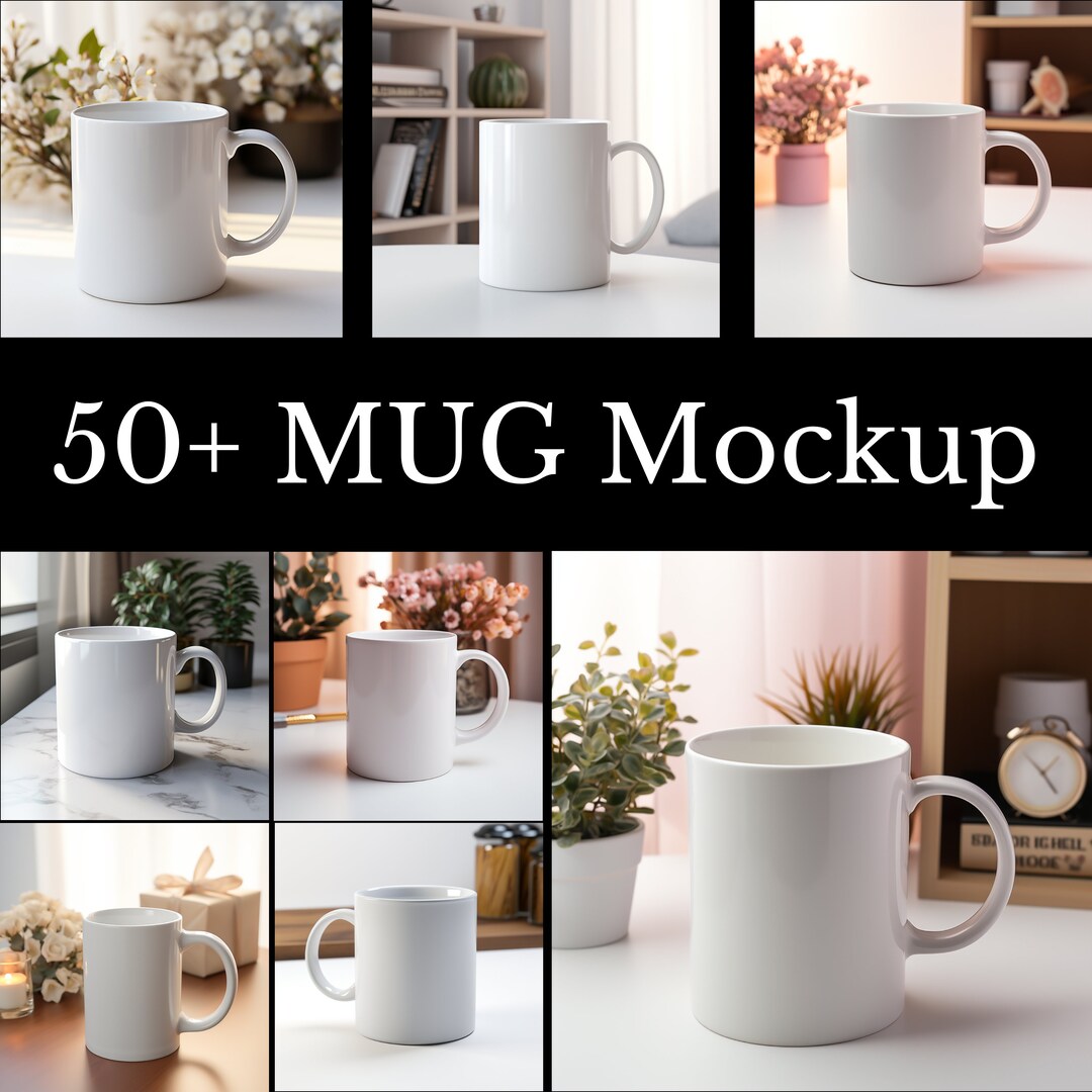 50+ Mug Mockup Bundle, Mug Mockup, Coffee Cup Mock Up, Modern Mock Up ...