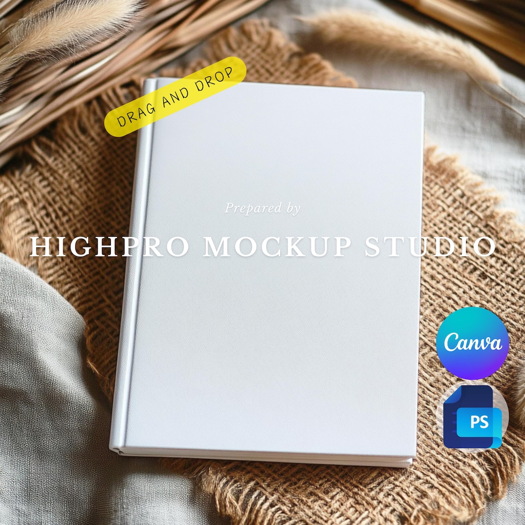 Hardcover Journal Mockup | Journal Mockup | Woman Holding a Journal ...