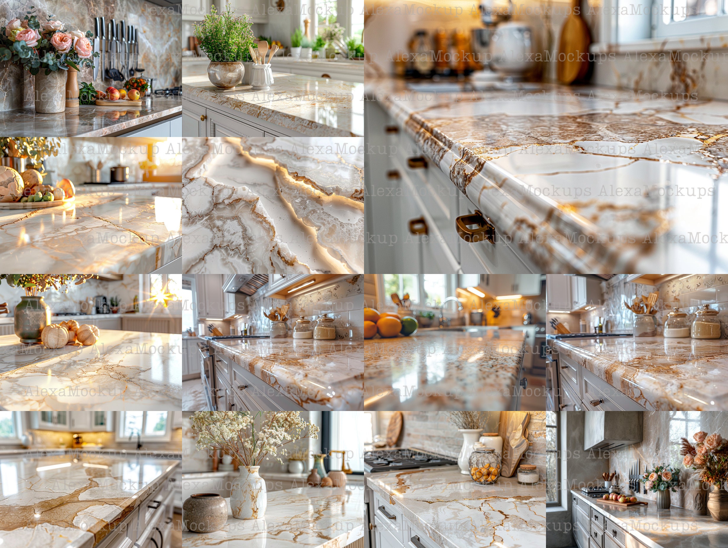 40+ Marble Kitchen Backgrounds | Product Background Templates | Kitchen ...