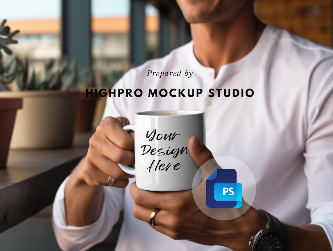 Men's Mug Mockups | PSD White Mug Mockup | 11oz Mug Mockup | Mockups ...
