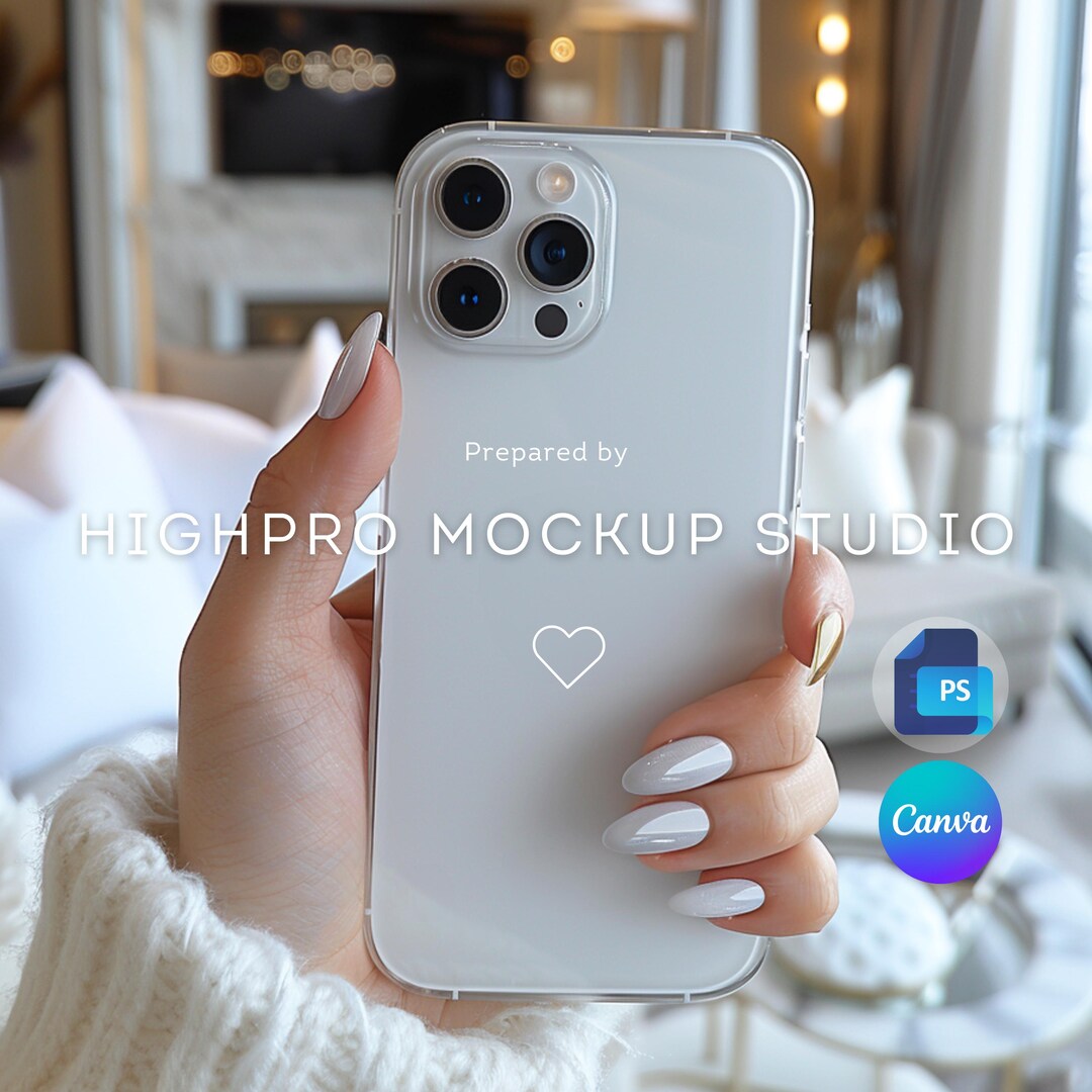 Phone Case Mockup | Simple Case Mockup | iPhone Mockup Template | Clear ...