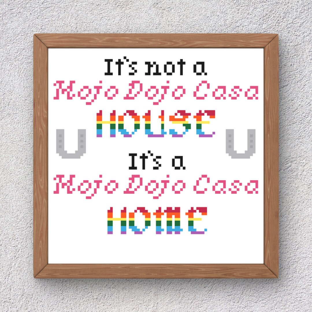 Barbie Movie Mojo Dojo Casa House Quote With Rainbow Letters Cross ...