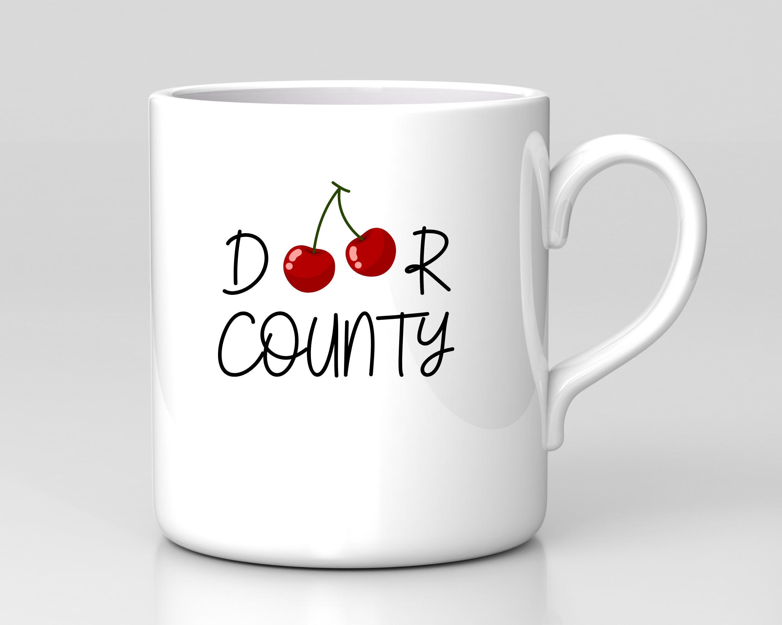 Door County Svg, Wisconsin Svg, Wisconsin Png, Cherries, Files for ...