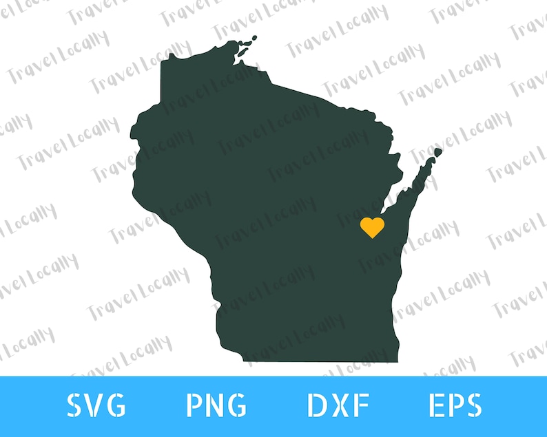 Wisconsin Svg, Green and Gold Svg, Outline, Packers, WI, USA, Svg, Png ...