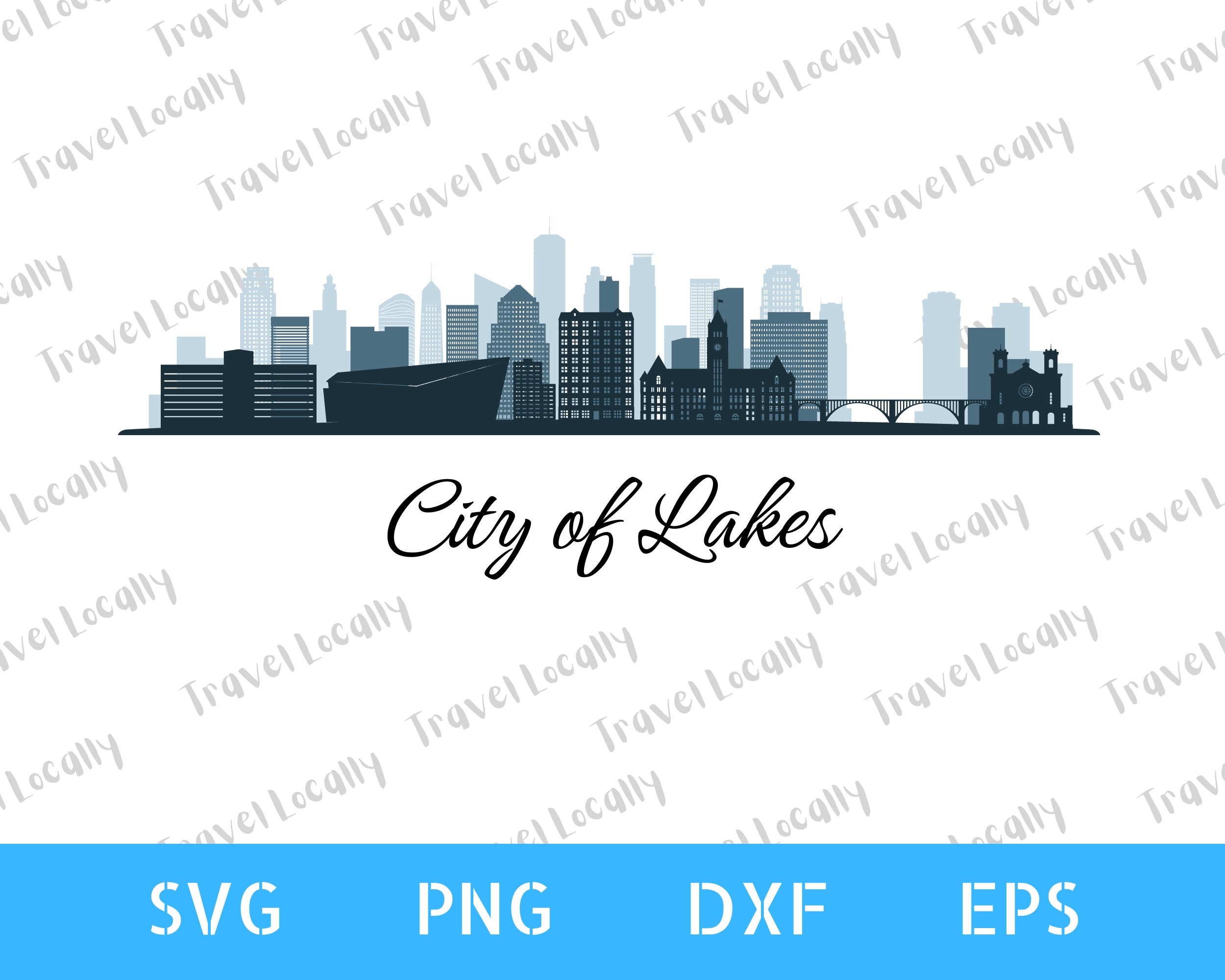Minnesota Svg, Minneapolis Svg, City of Lakes, Twin Cities, Svg, Png ...