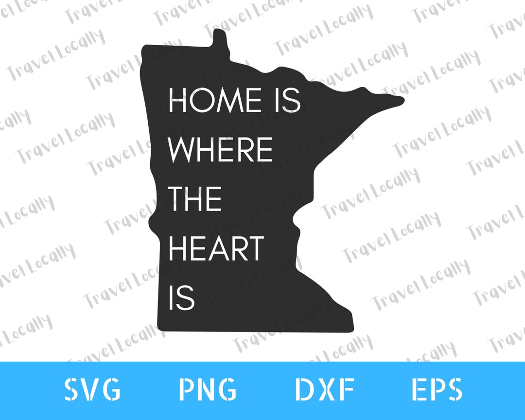 Minnesota Svg, Home Text Svg, Minnesota Outline, Heart MN, Transparent ...