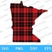 Minnesota Svg, Plaid Svg, Minnesota Outline, MN, Transparent Background ...