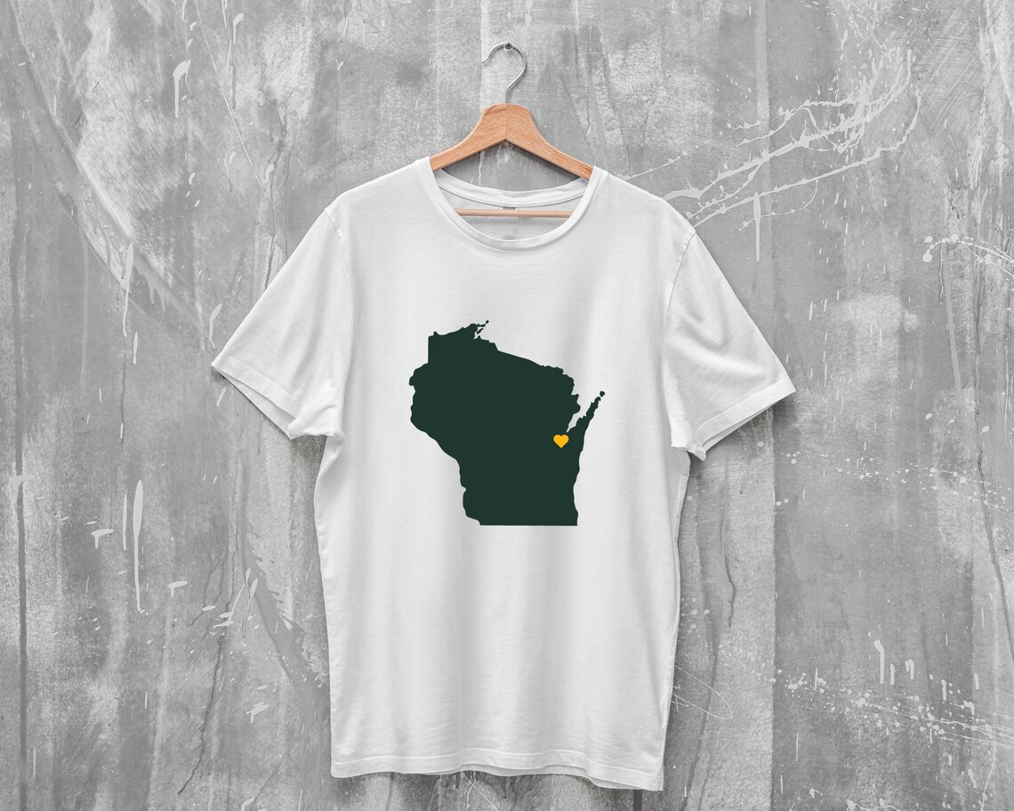 Wisconsin Svg, Green and Gold Svg, Outline, Packers, WI, USA, Svg, Png ...