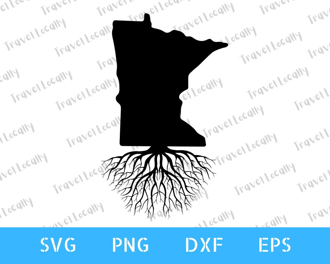 Minnesota Svg, Roots Svg, Minnesota Outline, MN, Digital Design ...