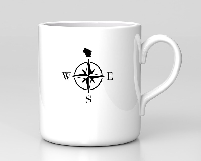 Wisconsin Svg, up North Svg, Compass Png, WI, Files for Cricut ...