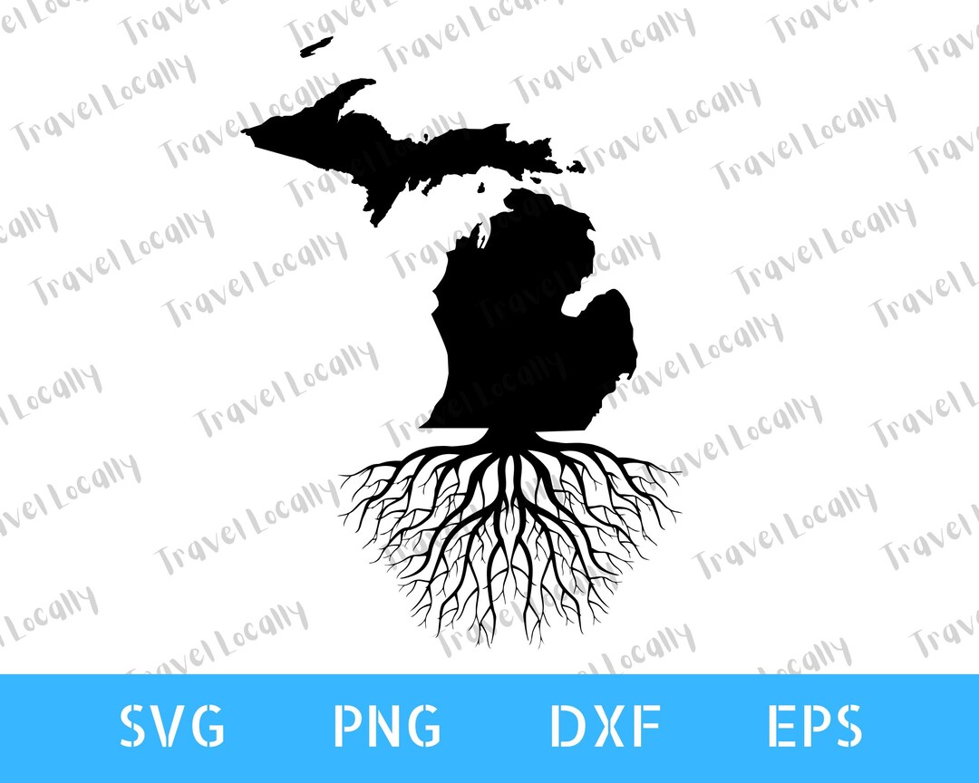 Michigan Svg, Roots Svg, Midwest, MI, Digital Design Download, Cricut ...
