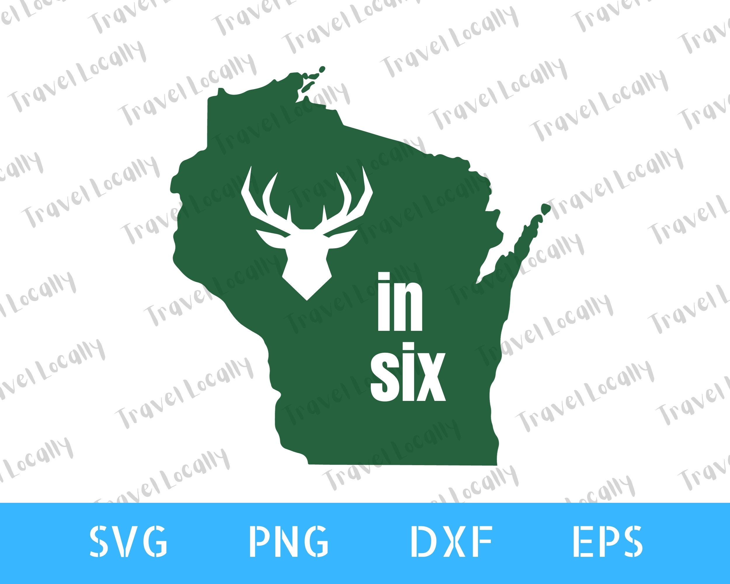 Wisconsin Svg, Milwaukee Svg, Wisconsin Outline, Bucks in 6 ...