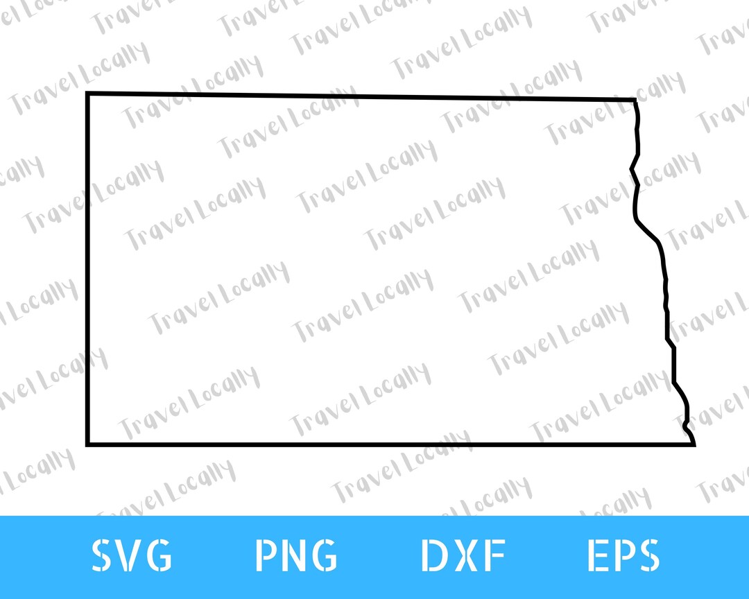 North Dakota Svg, Outline Svg, Outline, ND, Cricut Files, Transparent ...