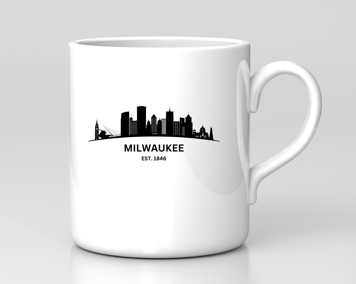 Milwaukee Skyline Svg, Wisconsin Design Svg, Midwest, Cricut Files ...