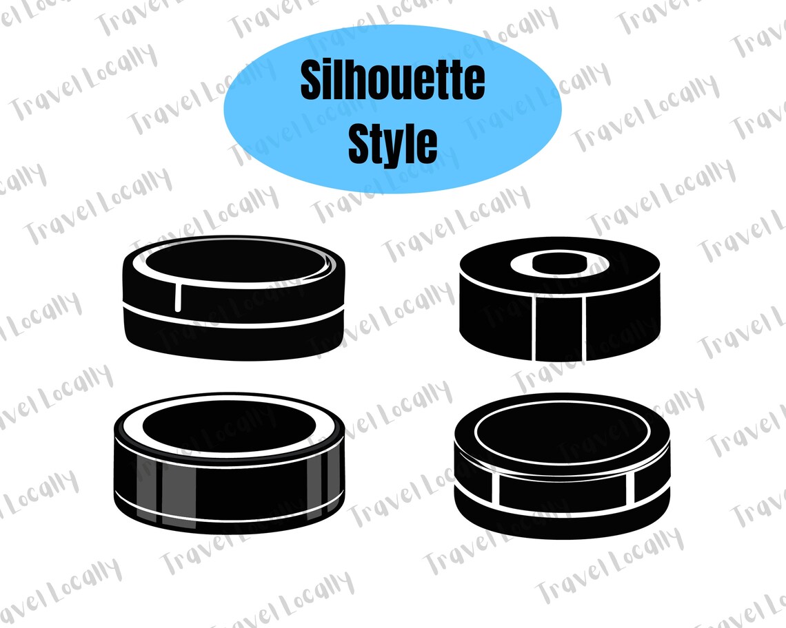 Hockey Puck Svg Bundle, Hockey Png, Files for Cricut, Hockey Puck ...