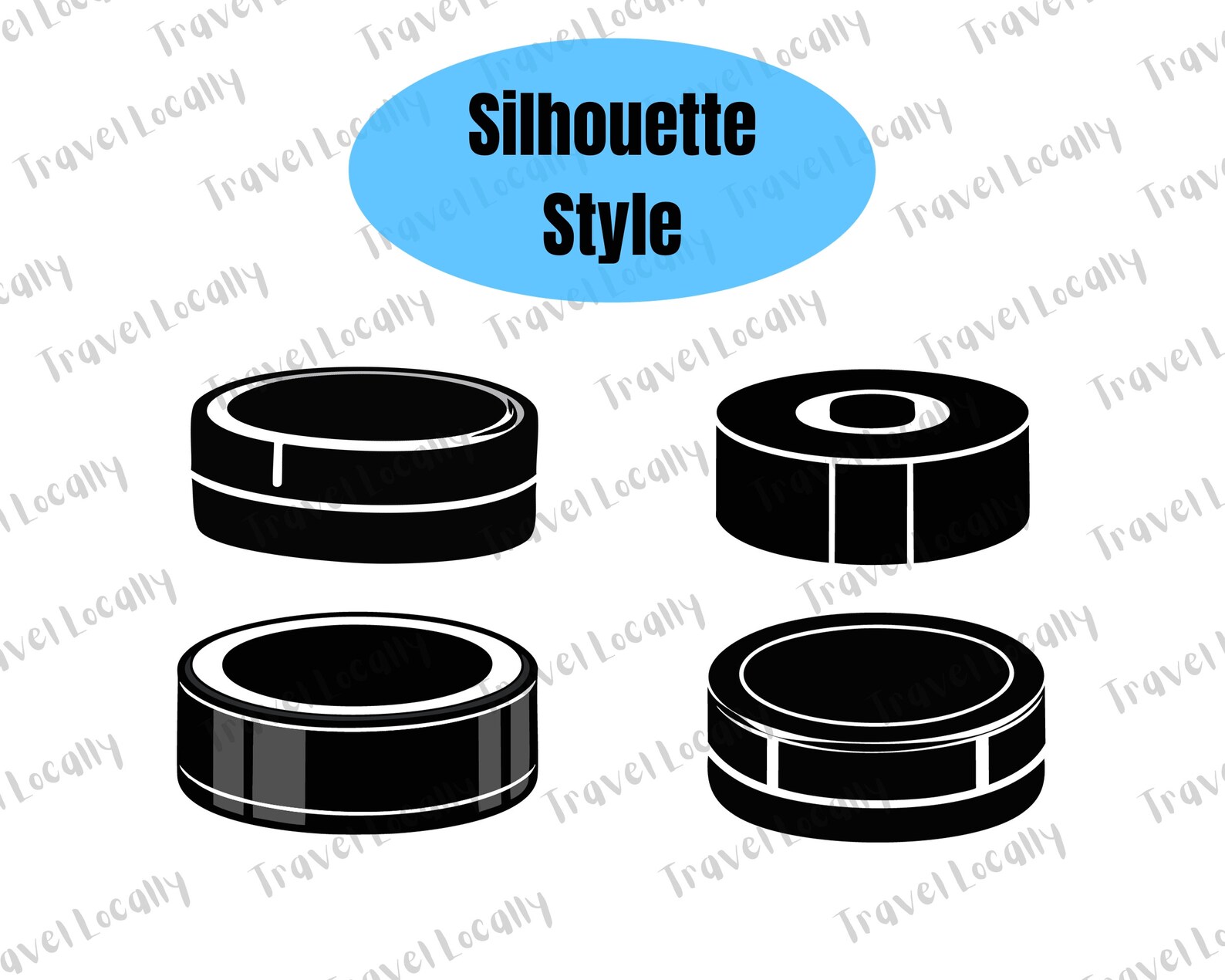 Hockey Puck Svg Bundle, Hockey Png, Files for Cricut, Hockey Puck ...