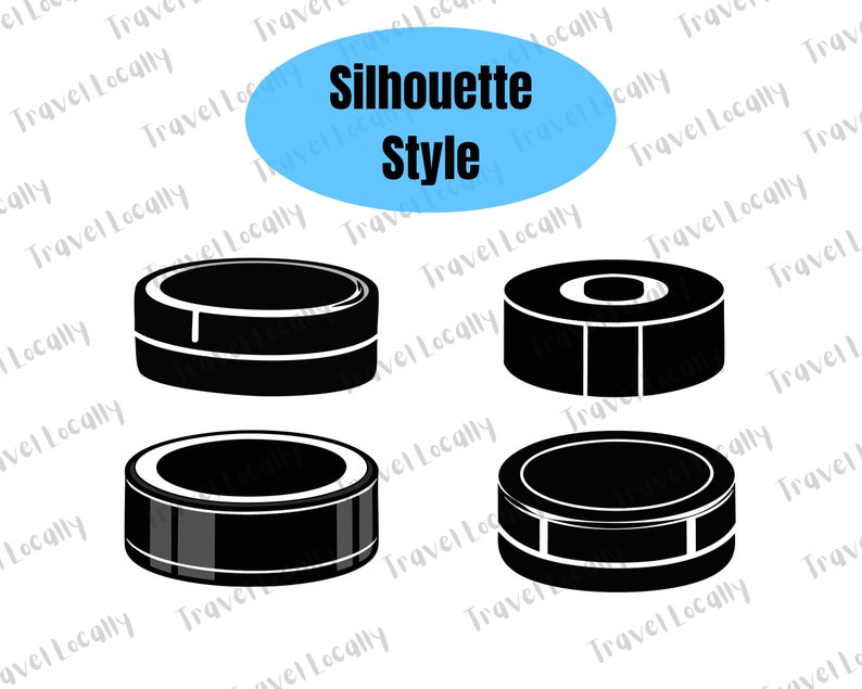 Hockey Puck Svg Bundle, Hockey Png, Files for Cricut, Hockey Puck ...