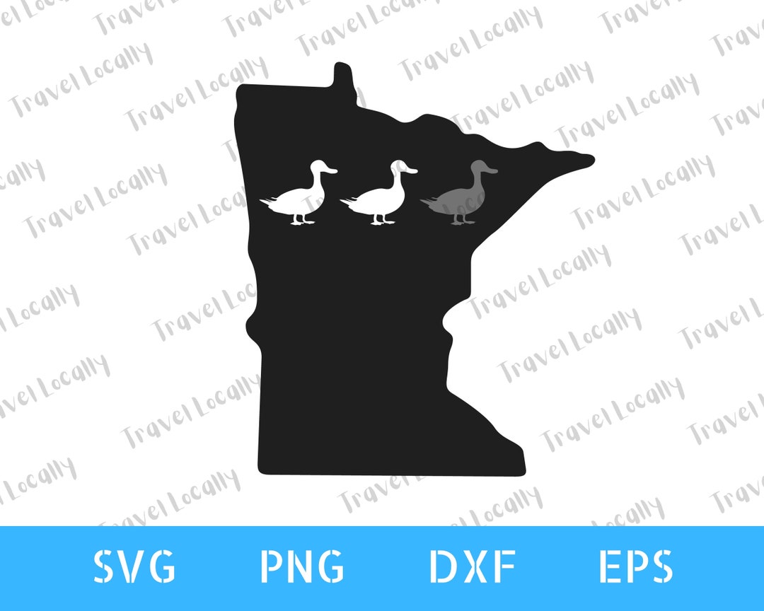 Minnesota Svg, Duck Duck Grey Duck Svg, Minnesota Outline, MN, Digital ...